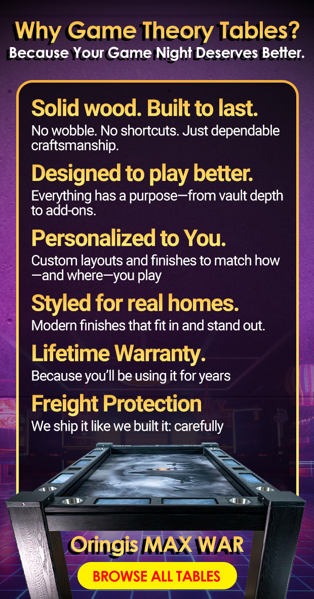 Game Theory Tables | Gaming Furniture and Accessories